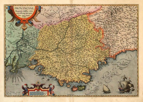 Provence by A. Ortelius. | Sanderus Antique Maps - Antique Map Webshop