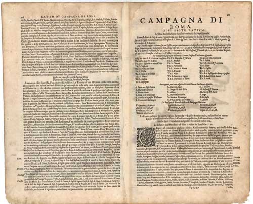 Antique map of Campagna di Roma by G. Mercator | Sanderus Antique Maps ...