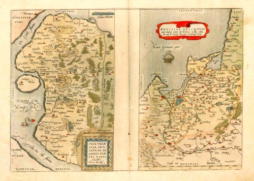 Old antique map of Dithmarschen - Prussia by A. Ortelius | Sanderus ...