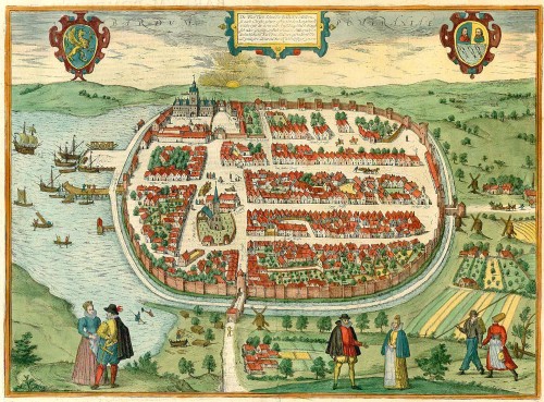 Antique map of Barth by Braun & Hogenberg | Sanderus Antique Maps ...