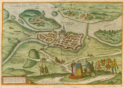 Antique map of Gyor by Braun & Hogenberg | Sanderus Antique Maps ...