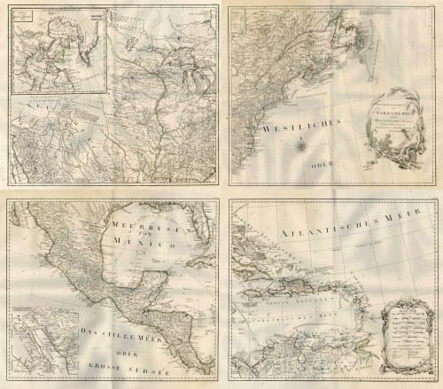 Old antique map of North America by Schrämbl F.A. | Sanderus Antique ...