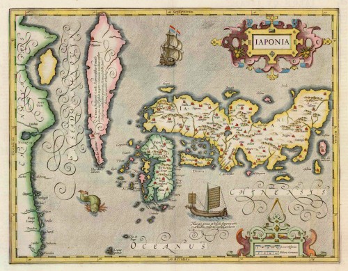 Antique map of Japan by Mercator G. - Hondius H. | Sanderus Antique ...