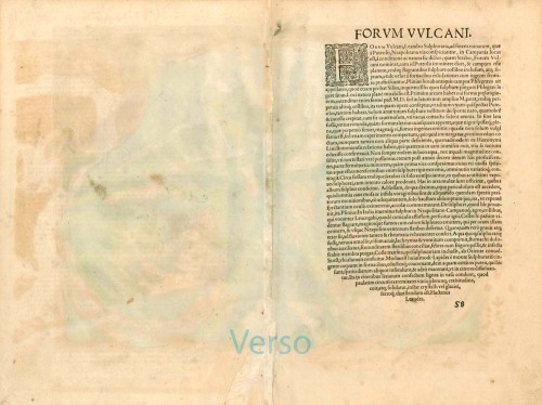 Pozzuoli - Solfatara, by Georg Braun & Frans Hogenberg. | Sanderus ...