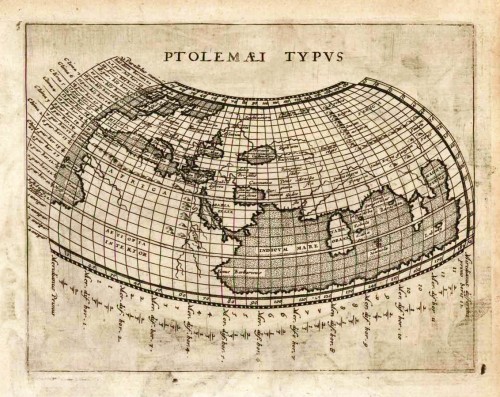 Old antique map of the Ptolemaic World, by Giovanni Magini. | Sanderus Antique Maps - Antique ...