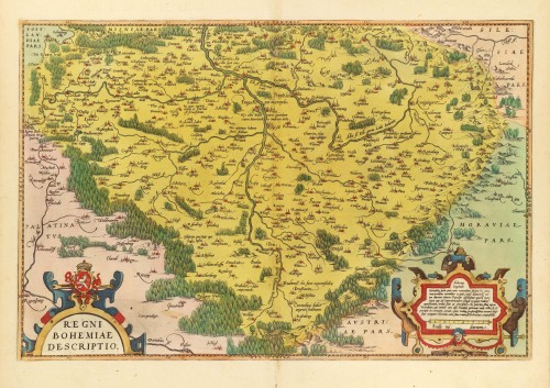 Bohemia, by Abraham Ortelius. | Sanderus Antique Maps - Antique Map Webshop