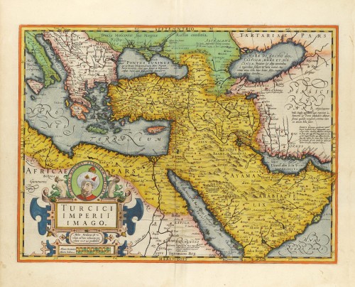 Ottoman Empire, by Jodocus Hondius, | Sanderus Antique Maps - Antique ...