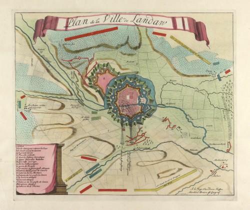 Siege of Landau in der Pfalz, by Pierre Husson. | Sanderus Antique Maps ...
