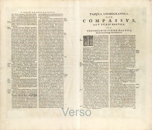 Wind and Compass Rose, by J. Janssonius. | Sanderus Antique Maps ...