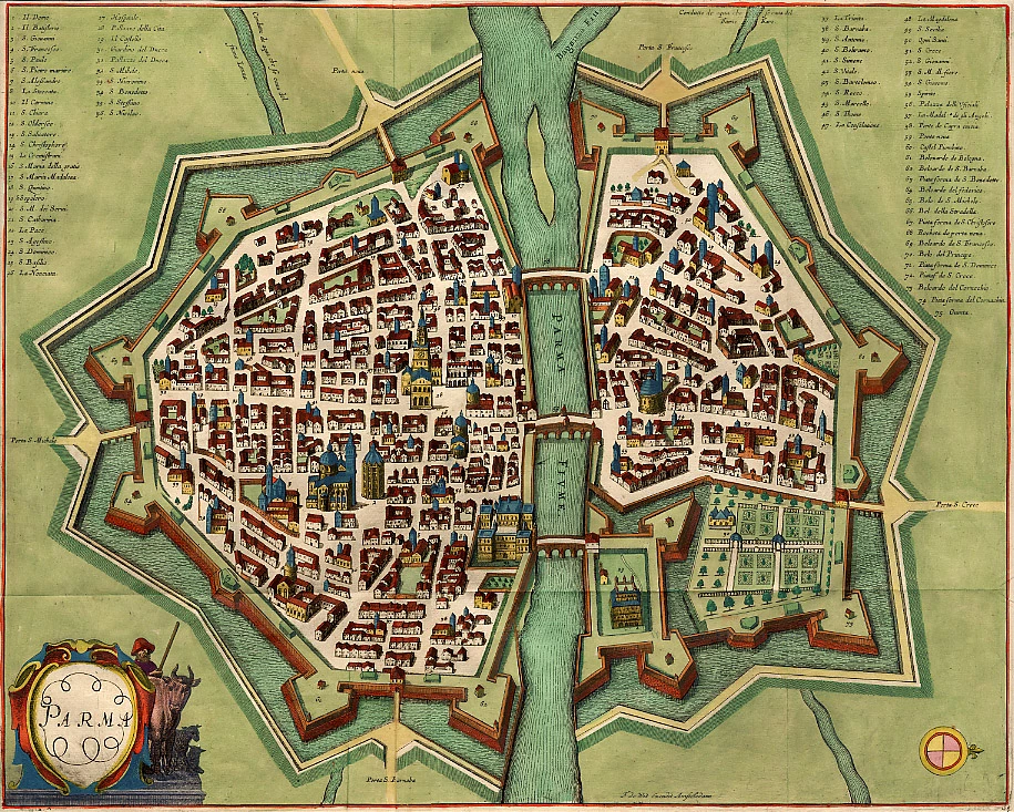 Antique map of Parma by Van der Aa P. | Sanderus Antique Maps - Antique ...