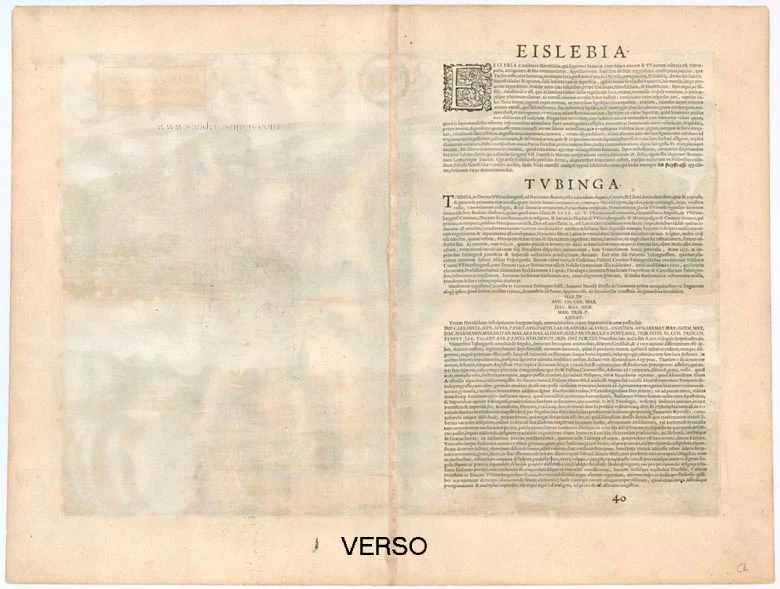 Eisleben - Tübingen by Georg Braun & Frans Hogenberg | Sanderus Antique ...