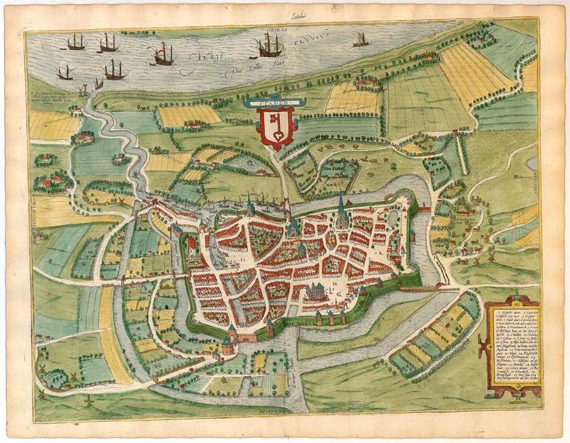 Antique map of Stade by Braun & Hogenberg | Sanderus Antique Maps ...