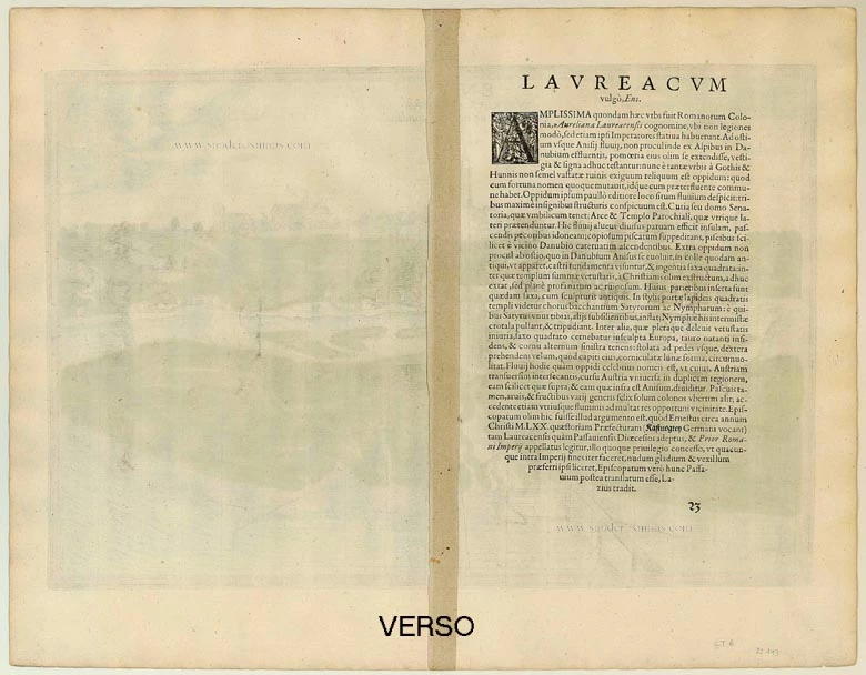 Antique map of Enns by Braun & Hogenberg | Sanderus Antique Maps ...