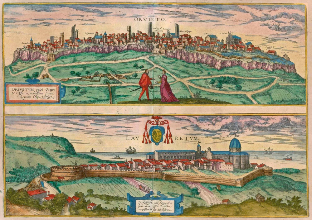 Orvieto - Lauretum, by Georg Braun & Frans Hogenberg. | Sanderus ...