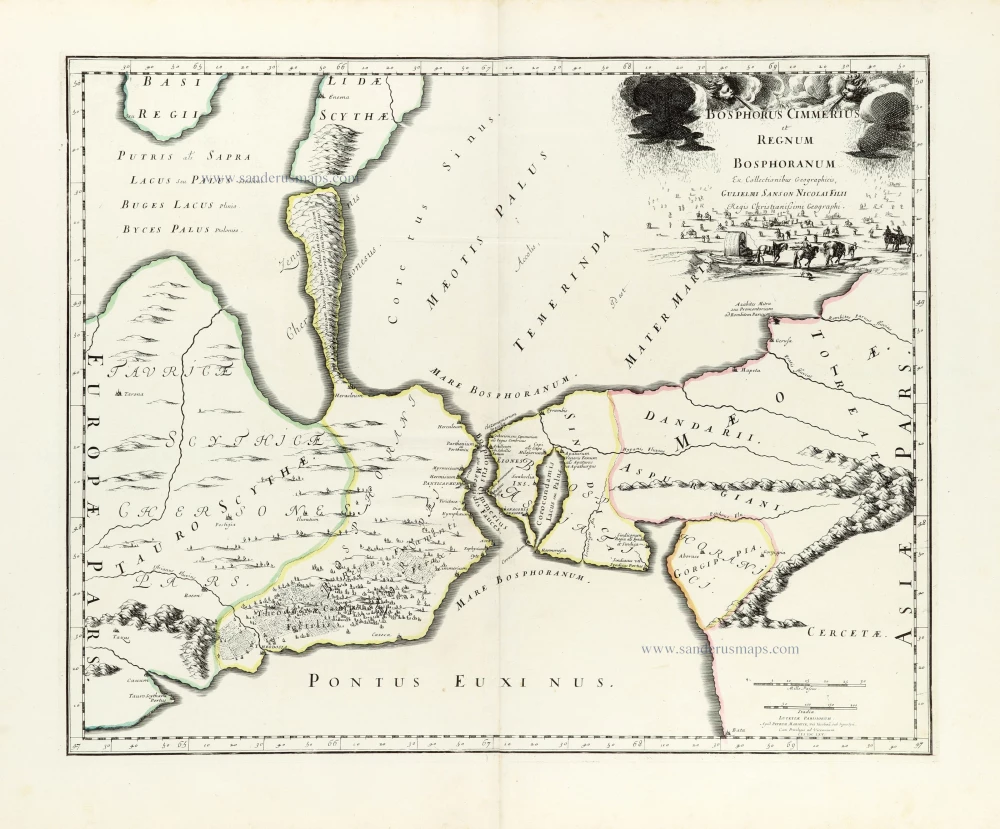 Kerch Strait, connecting the Black Sea and the Sea of Azov, by ...